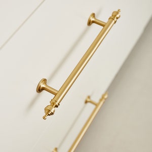 3.78" 5" Unique Solid Brass Drawer Pull Knob Cabinet Handle Dresser Knob Cupboard Pull Drawer ...