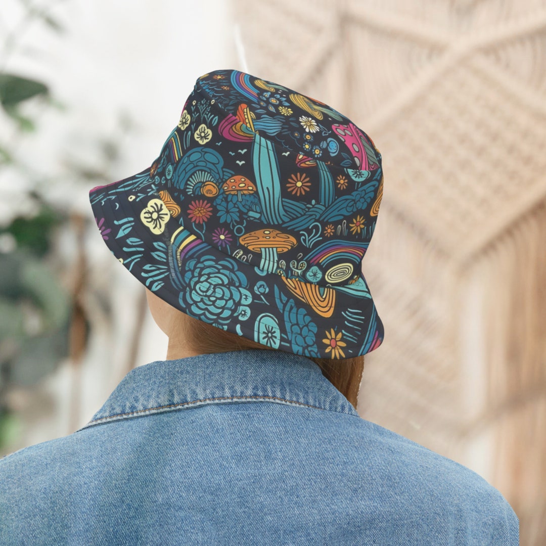 Mushroom Bucket Hat, Mushroom Hat, Birthday Gift for Him, Coachella ...