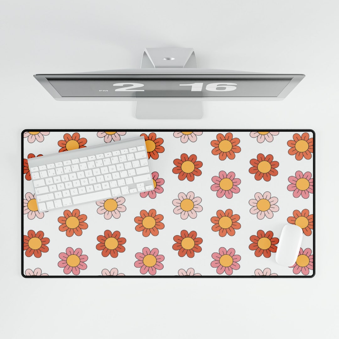 Cottagecore Desk Mat, Teacher Gift, Desk Pad for Her, Daisy Desk Mat ...
