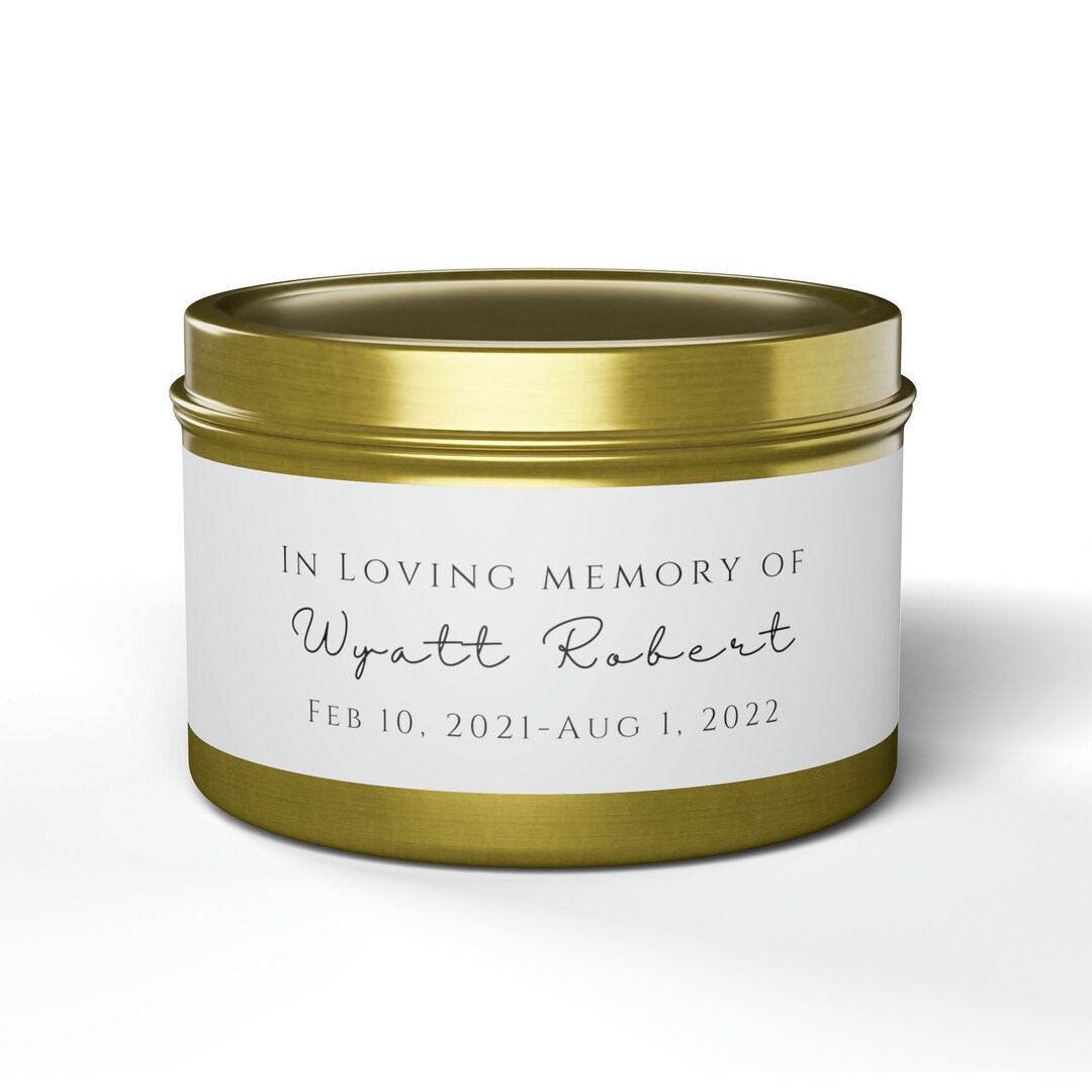 Memorial Candle, Child Loss Gift, Bereavement, Memorial Candles ...