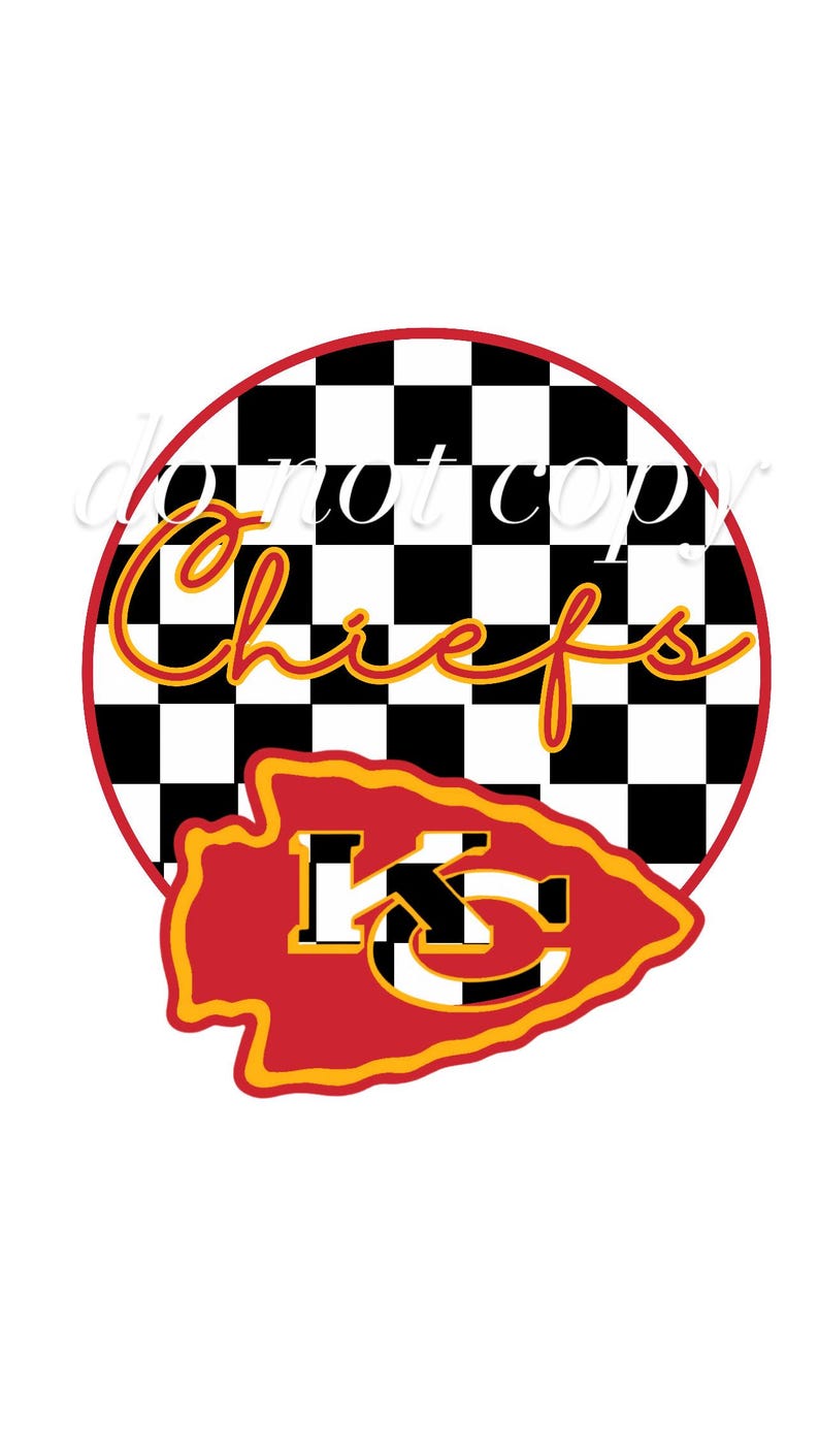 Chiefs Checkered Design PNG Digital File Only - Etsy