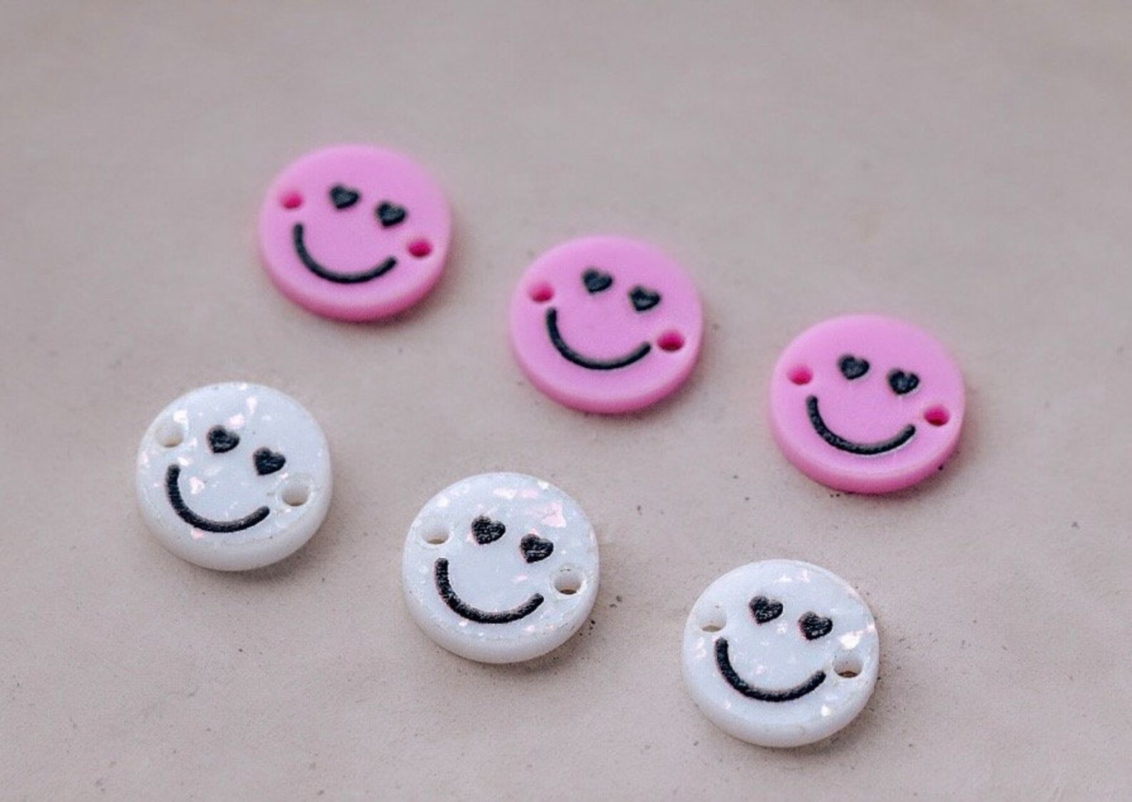 Smiley Face Connector Charm | Smiley Charm | Smiley Connector ...