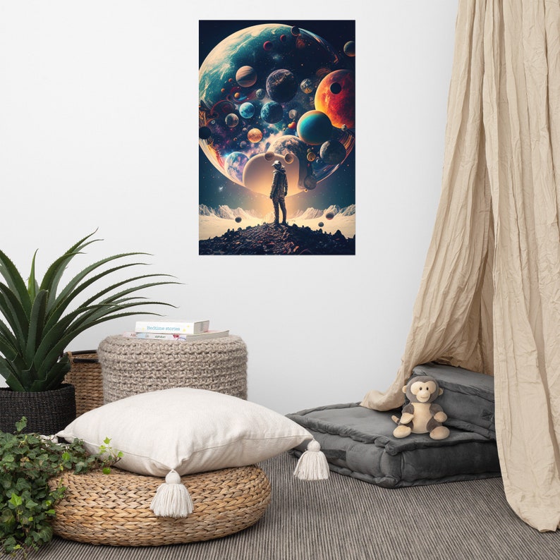 Premium Matte Poster Print | Summit Planetarium | Outer Space Wall Art ...