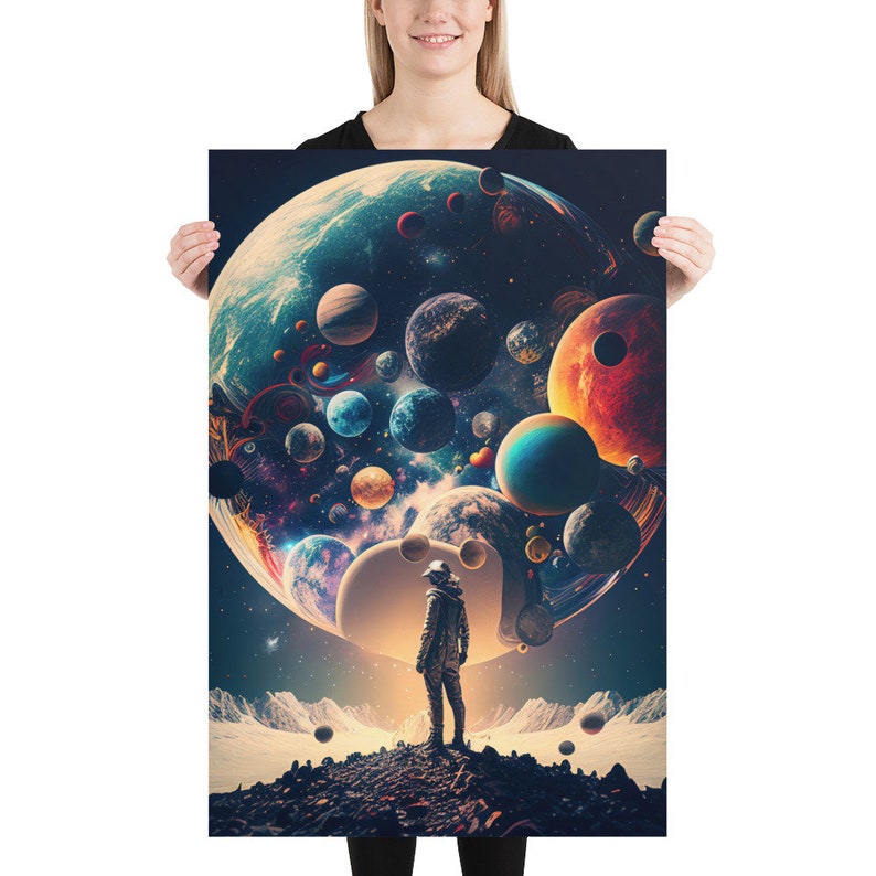 Premium Matte Poster Print | Summit Planetarium | Outer Space Wall Art ...