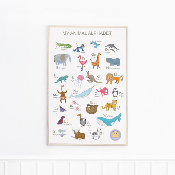 Animal Alphabet - Etsy
