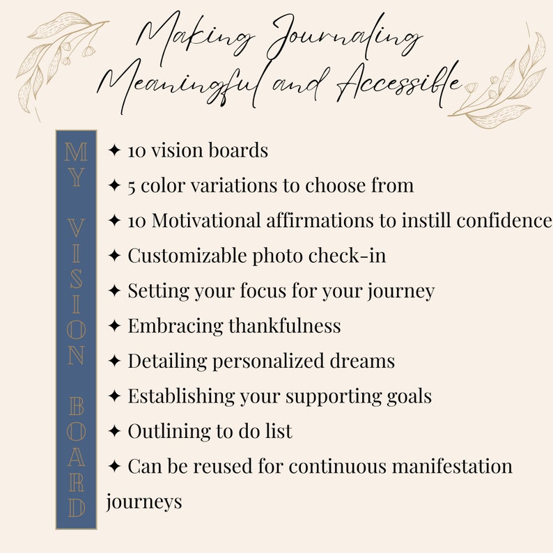 Digital Vision Board Goal Setting for Ipad, Goodnotes, Notability ...