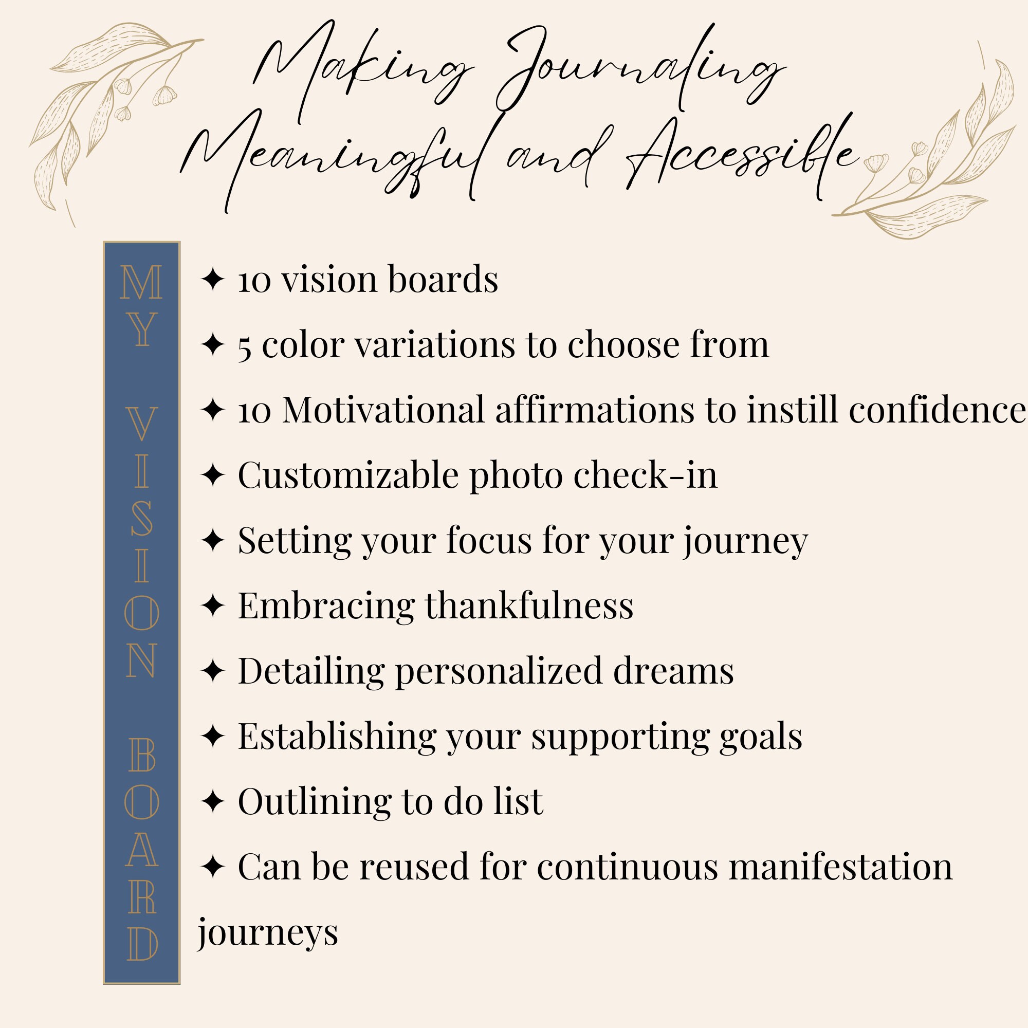 Digital Vision Board Goal Setting for Ipad, Goodnotes, Notability ...