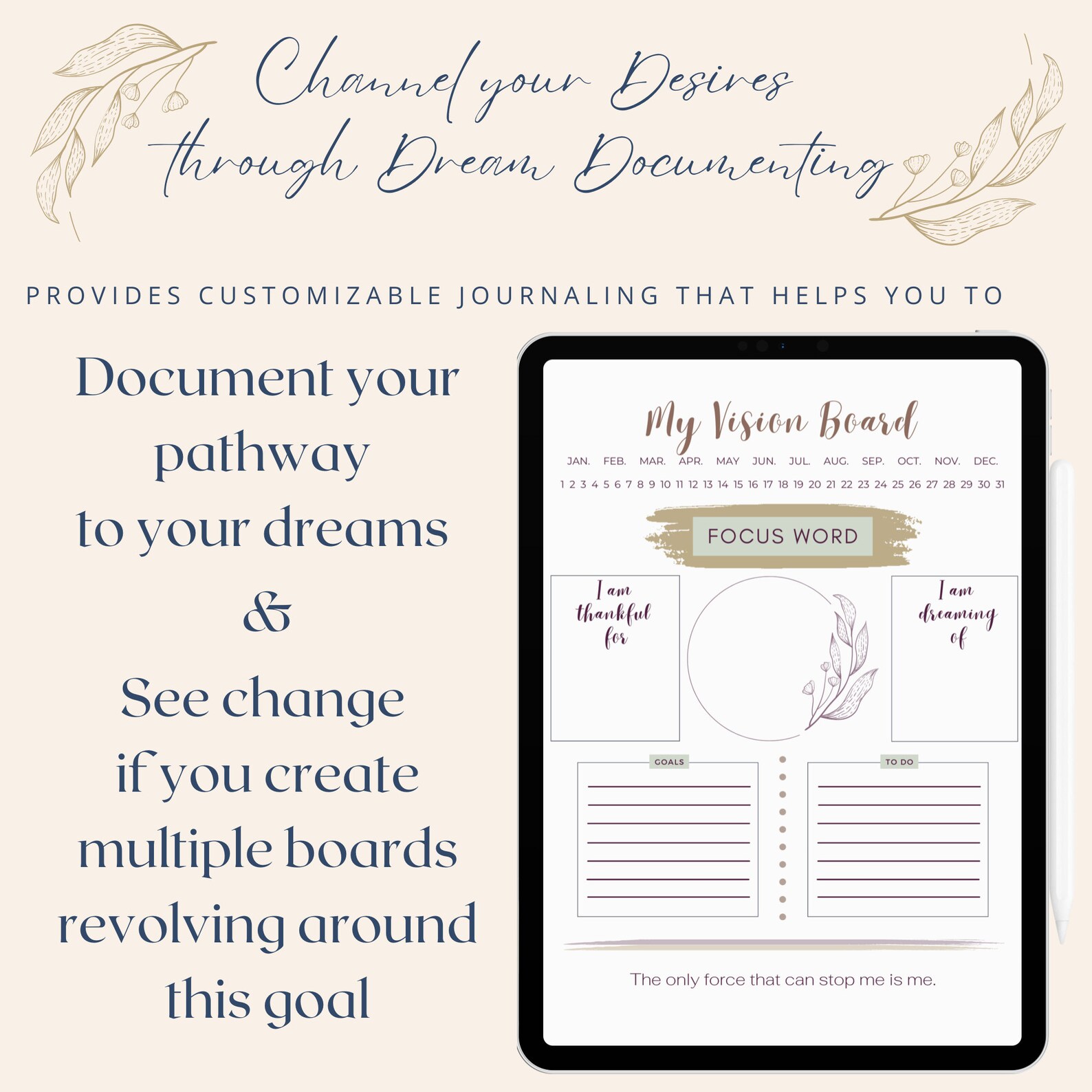 Digital Vision Board Goal Setting for Ipad, Goodnotes, Notability ...