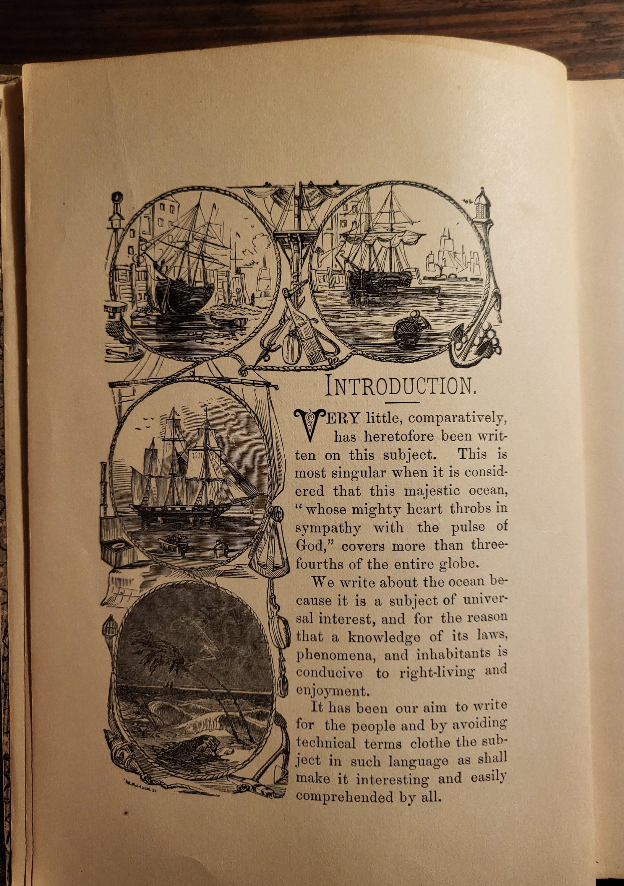Antique Book the Water World by J.W. Van Dervoort, 1885 Union ...