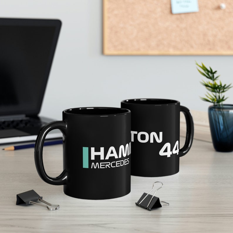 Lewis Hamilton Formula 1 Coffee Mug Formula One Coffee Mug Black F1 ...