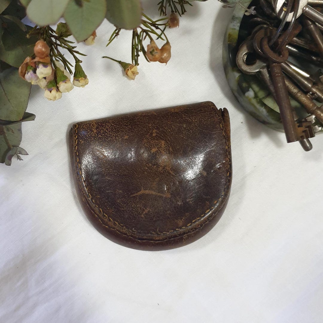 Vintage Leather Coin Pouch - Etsy Australia