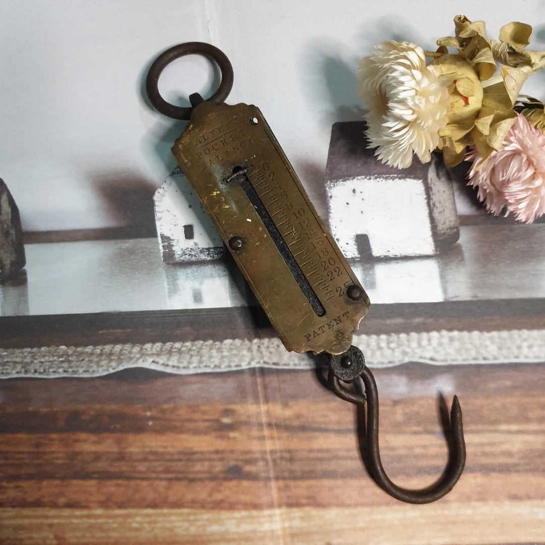 Vintage Hanging Metal Spring Scale | Salter - Etsy