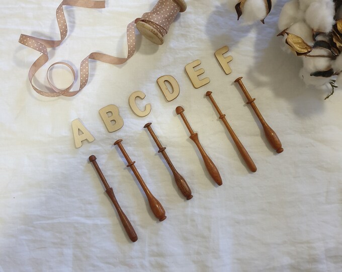 Vintage Wooden Lace Bobbins | Dark Brown - Etsy