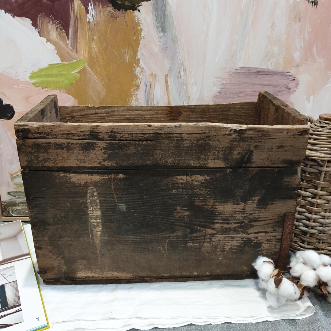Old Motor Oil Crate | SHELL - Etsy