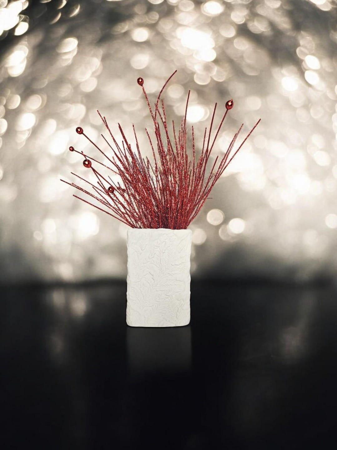 Eve - Winter Frost Vase – Elegant 3D Printed Holiday Decor - Etsy