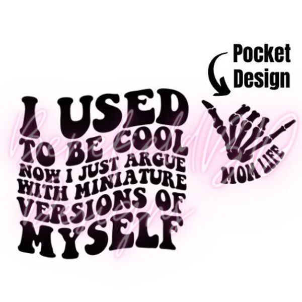 I used to be cool now i just argue with miniature versions of myself ...