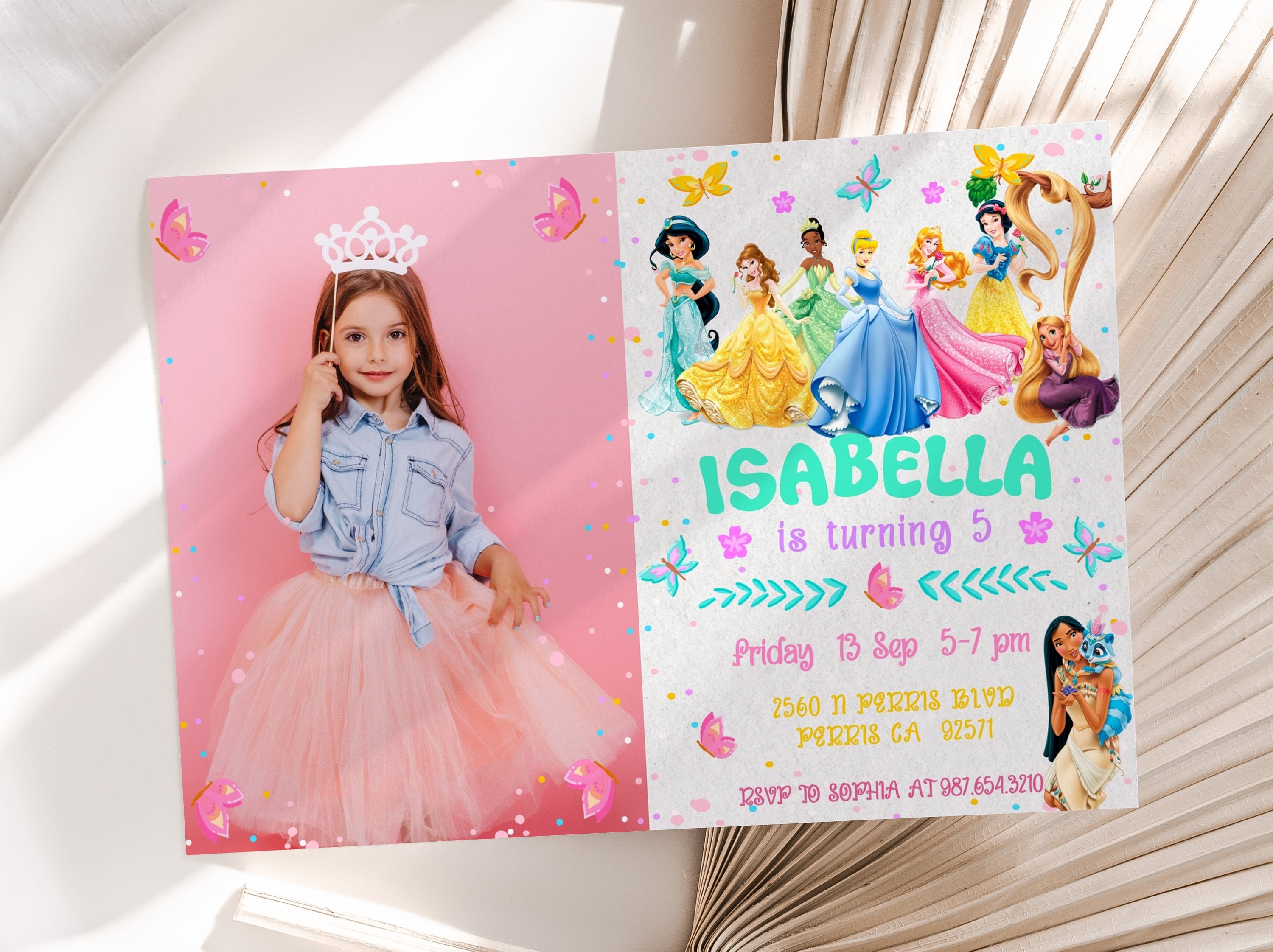Princess Dress Invitation Template