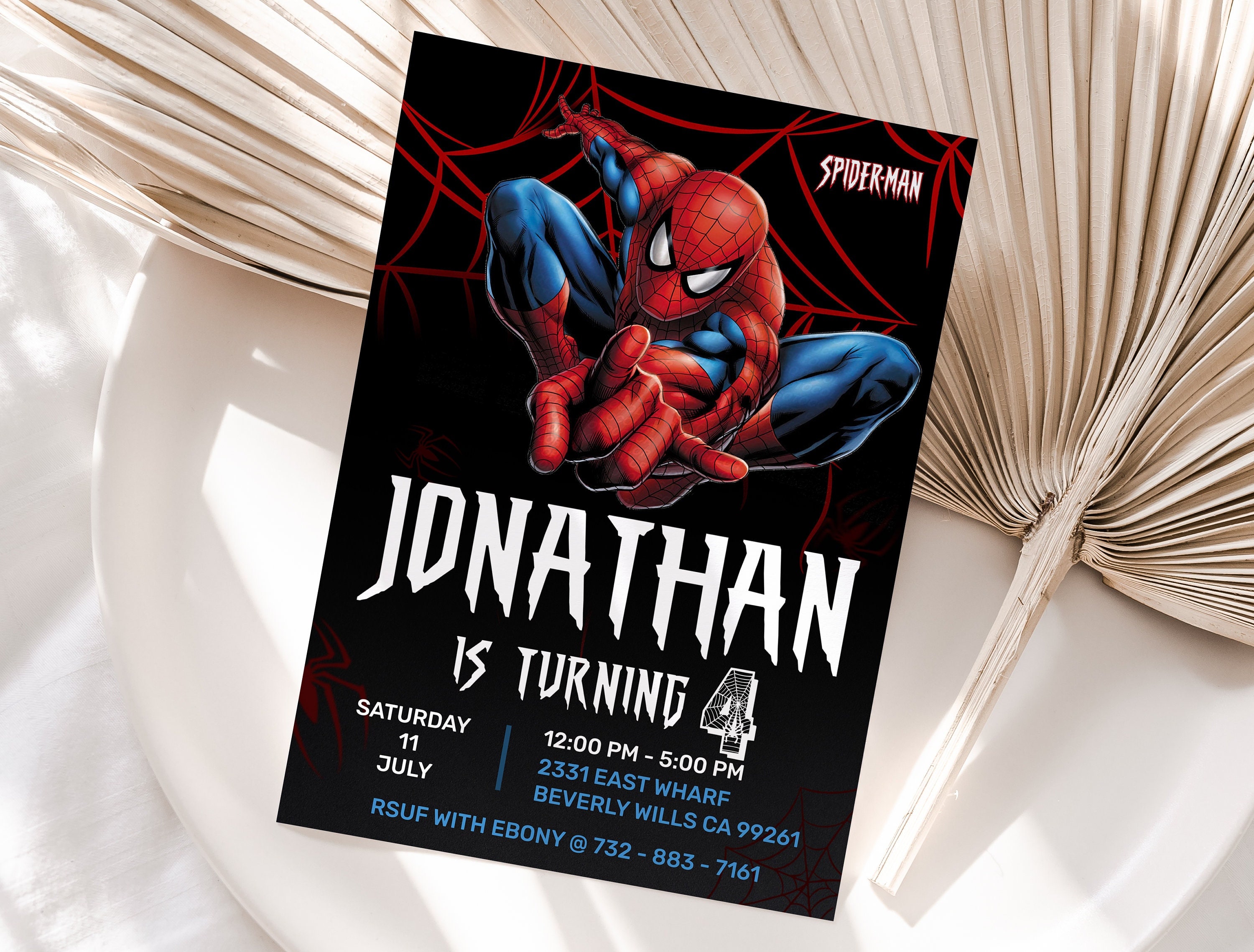 Spiderman Spider Template