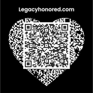 Memorial QR Code Plaque: Stainless Steel Grave Marker With Webpage - Etsy
