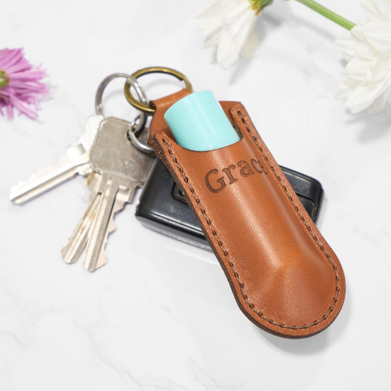 Lip Balm Leather Purse - Etsy