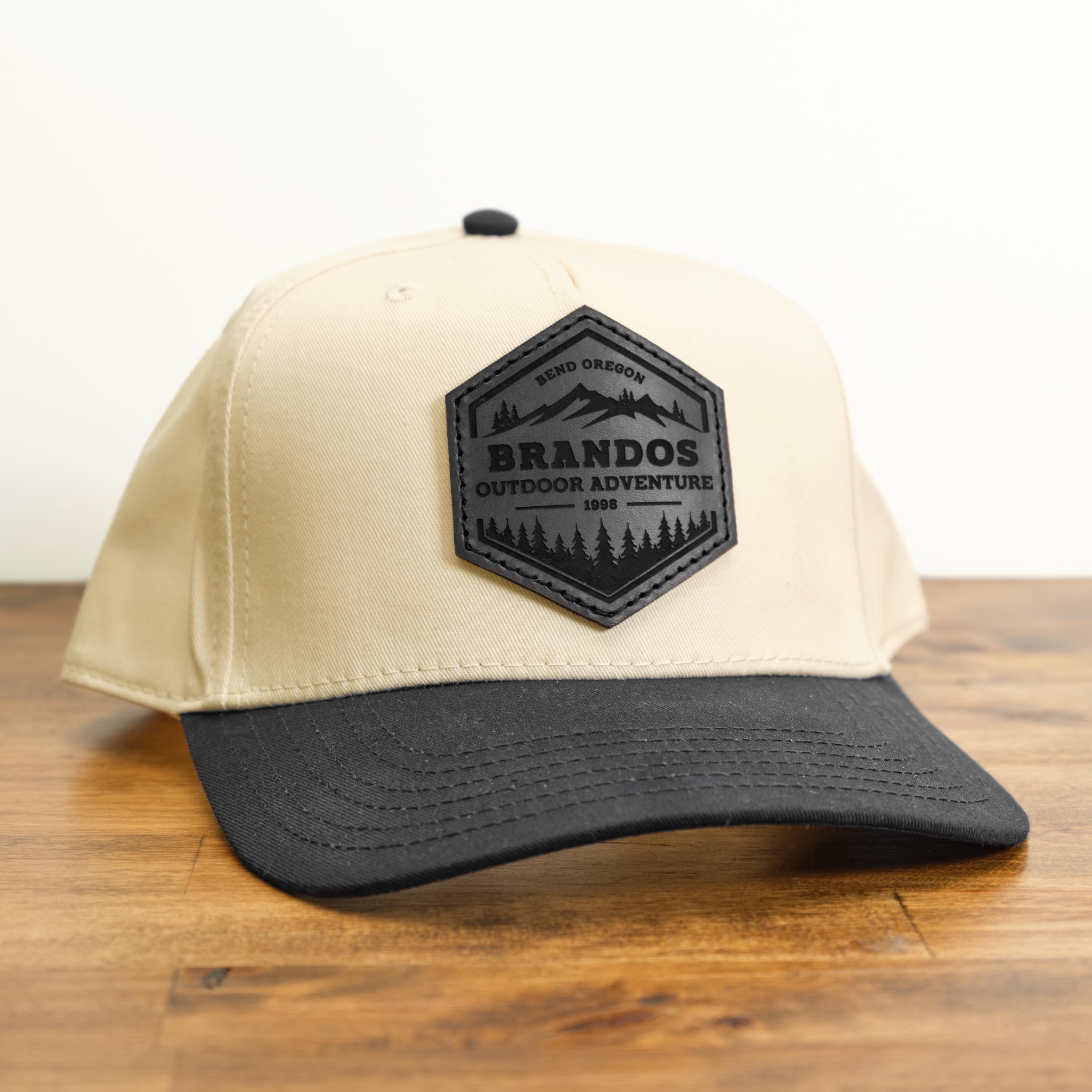 Custom Logo 90s Vintage Style Hat | Leather Patch Snapback Trucker Hat ...