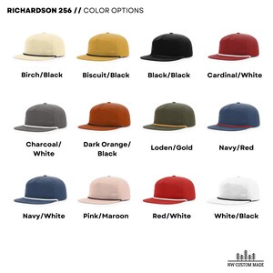 Custom Leather Patch Rope Hats | Richardson 256 Umpqua Style Logo Hats ...