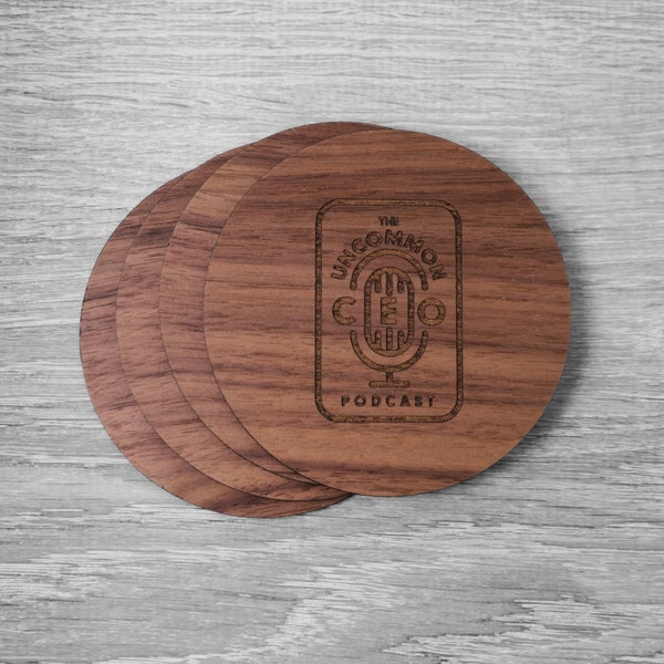 Custom Logo Wood Coasters - Etsy