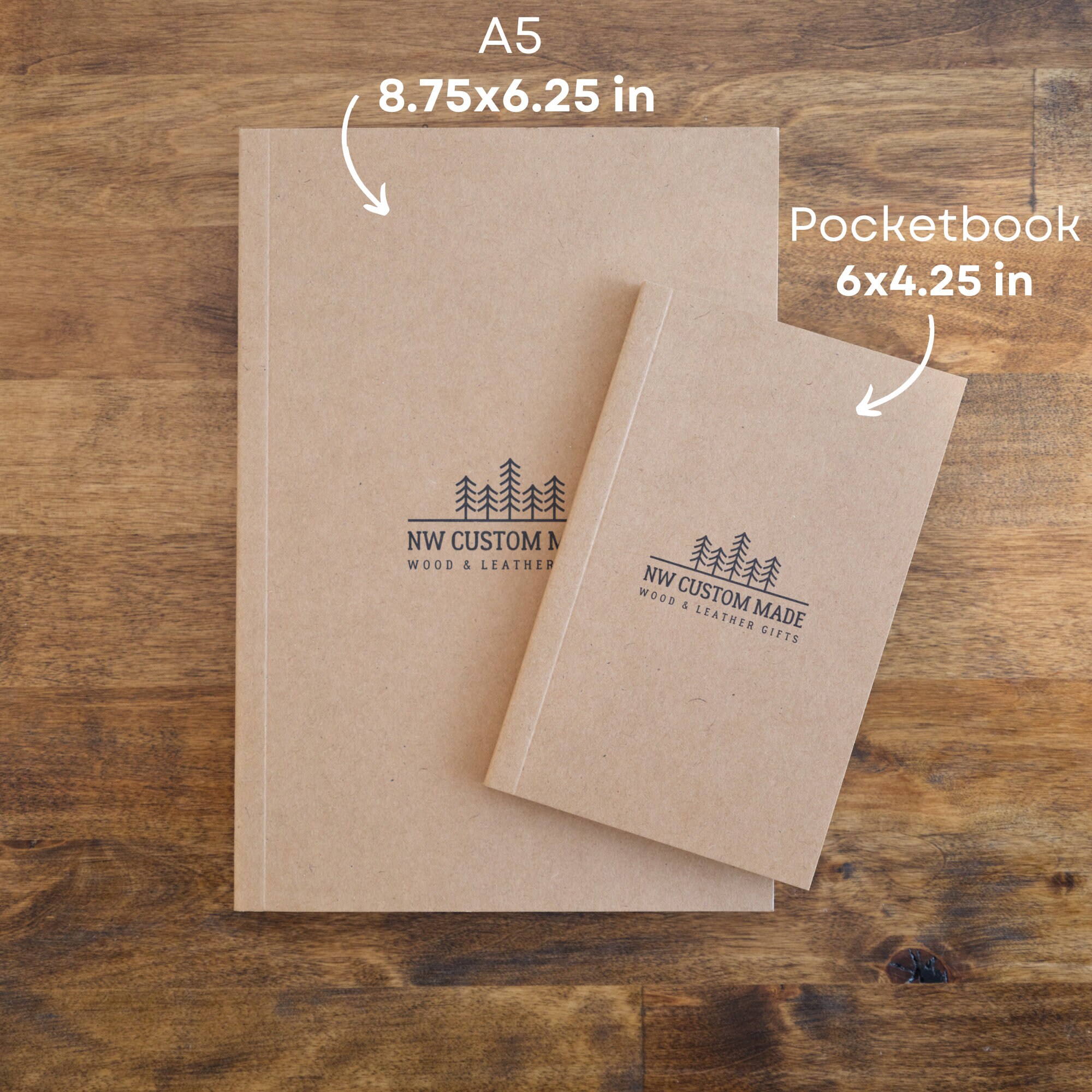 Handmade Italian Leather Journal With Custom Logo | Leather Pocketbook ...