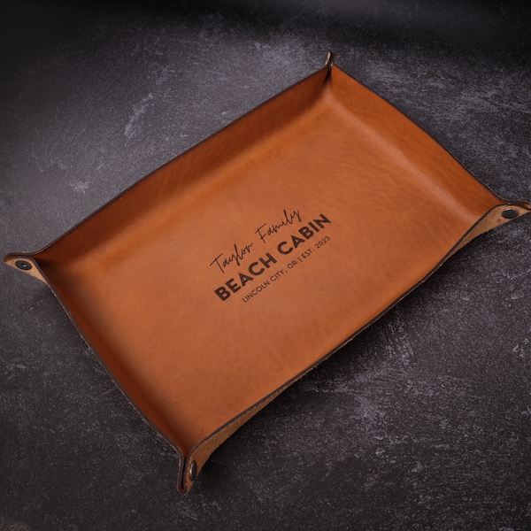 Leather Coffee Table Tray - Etsy