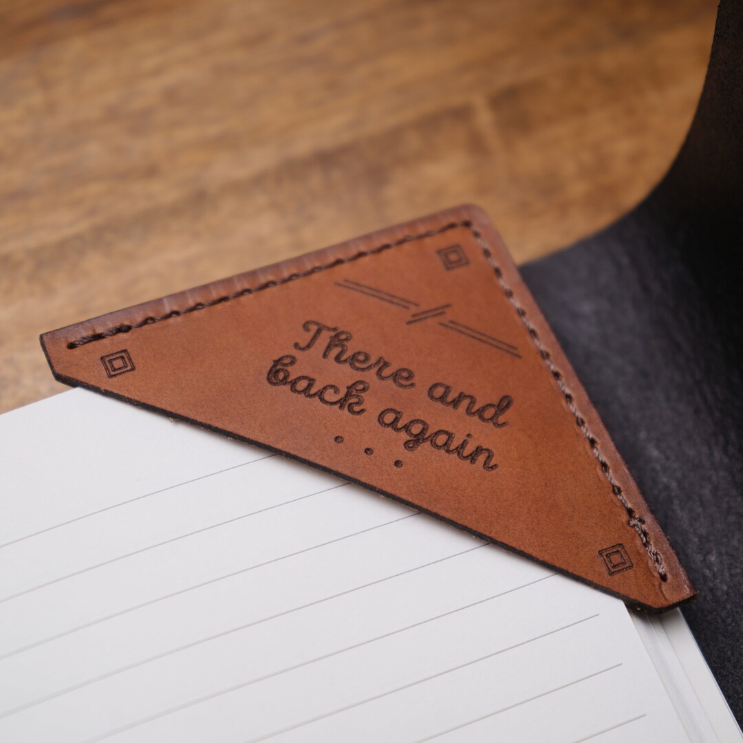 Personalized Corner Bookmark Real Leather Bookmark With Custom ...