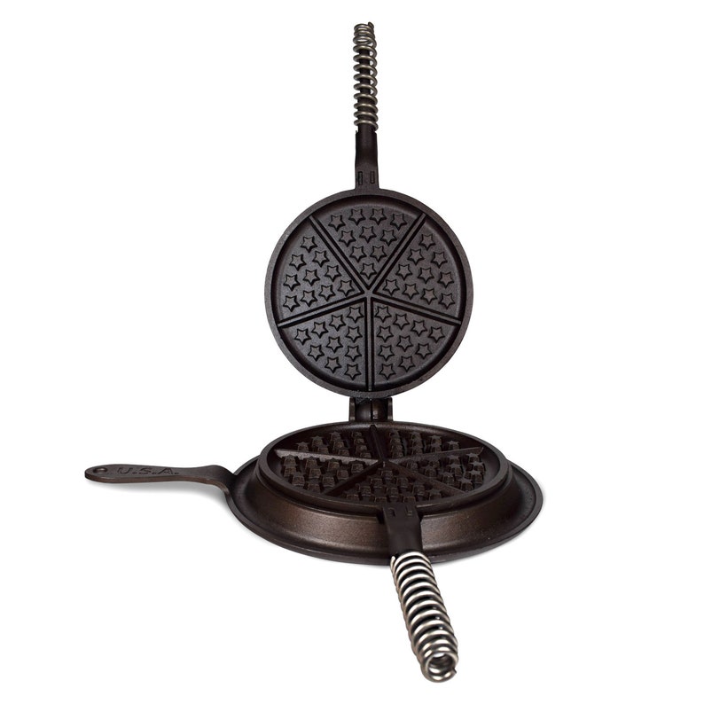Cast Iron Great American Waffle Maker, Old Fashioned Vintage - Inspired ...