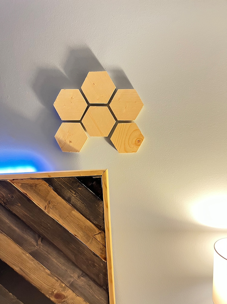Hexagon Wood Tiles - Etsy