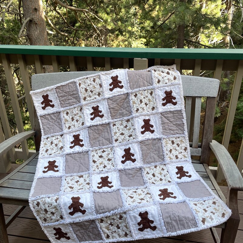 Bear Rag Quilt - Etsy