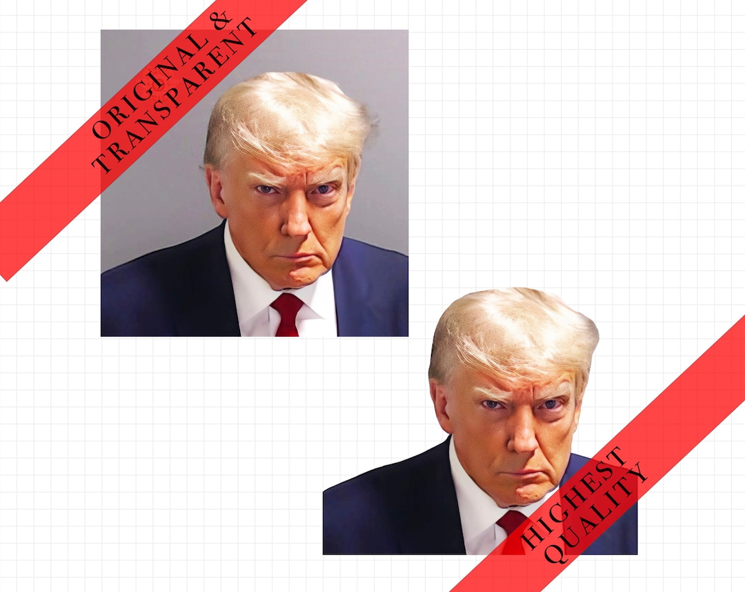 Printable High Resolution Official Trump Mugshot | Transparent Digital ...