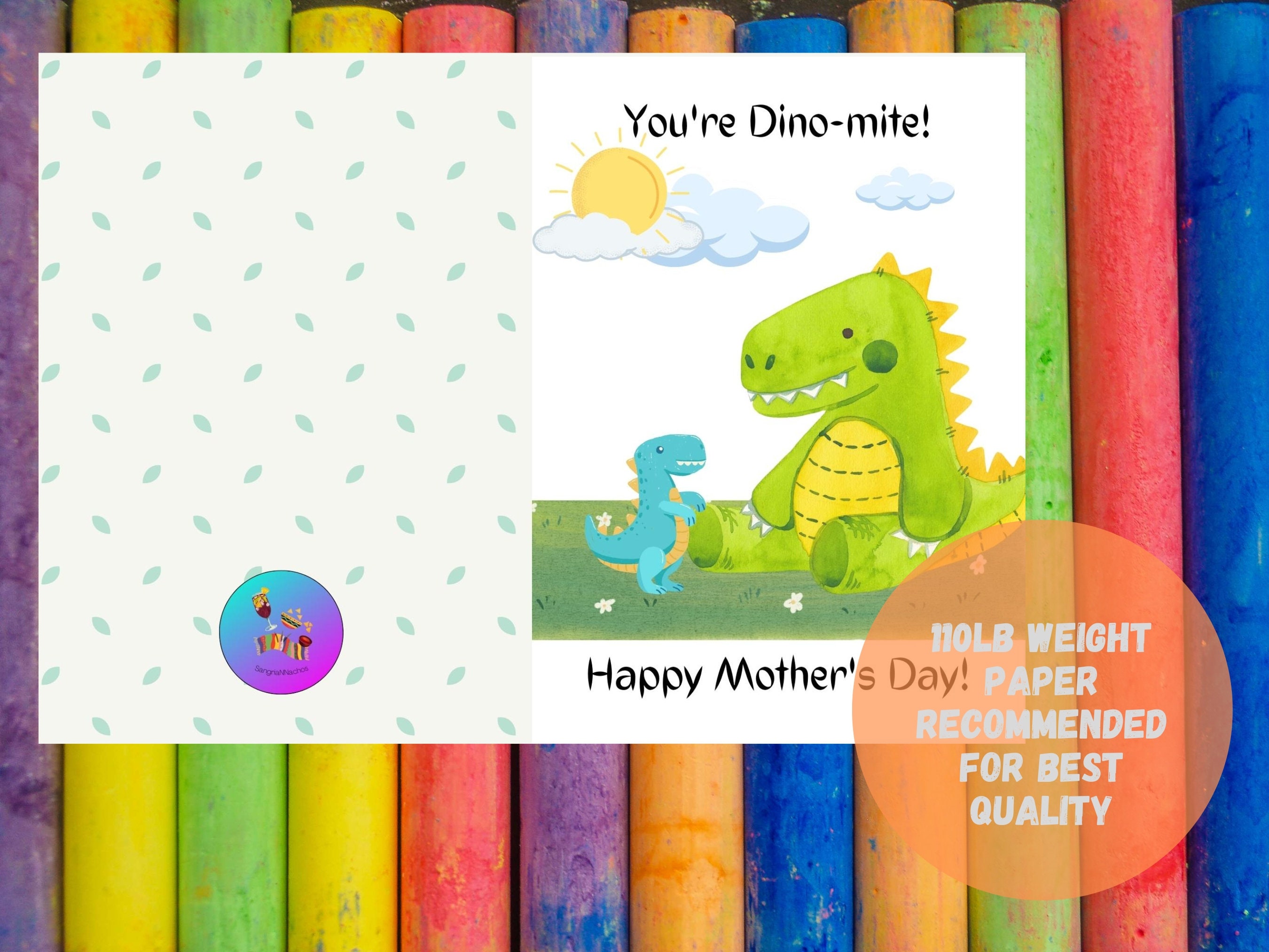 Dinomite Mother's Day Card, Greeting, Dinosaur, Mom Cards, DIY Cards ...