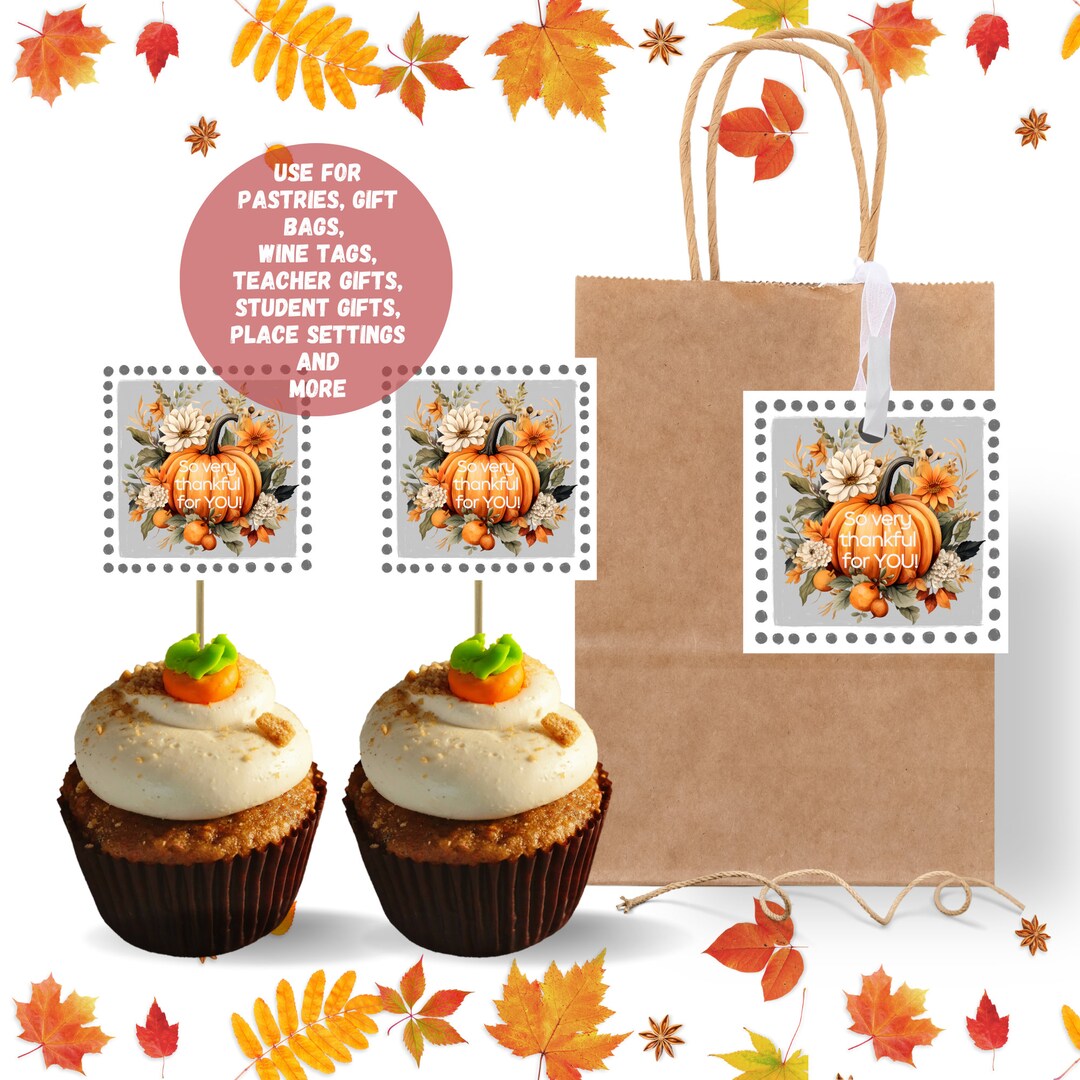 Thanksgiving Printable Gift Tags in 2.5", 3", and 4" Sizes - Etsy