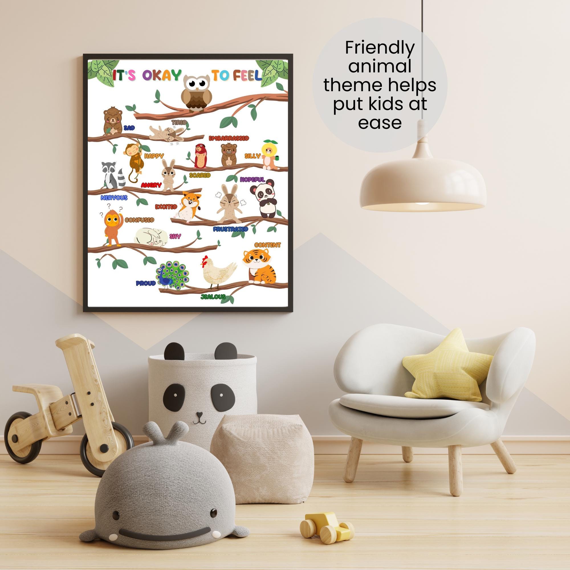 Calming Corner It's Okay to Feel and Calming Exercises Posters ...