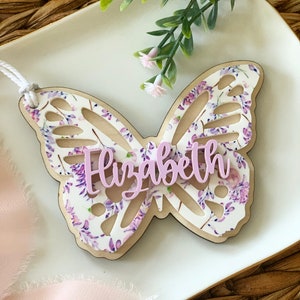 Butterfly Name Tags, Easter Basket Tags, Table Place Setting Card ...