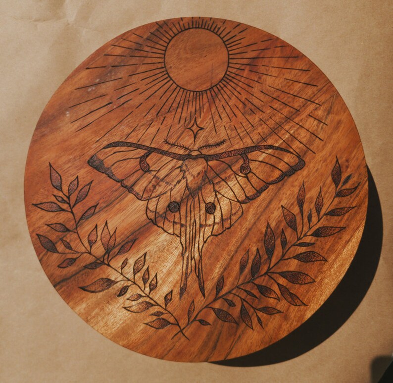 Boho Moth Art - Etsy