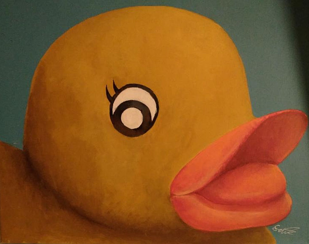 Selfie Rubber Duck Painting - Etsy