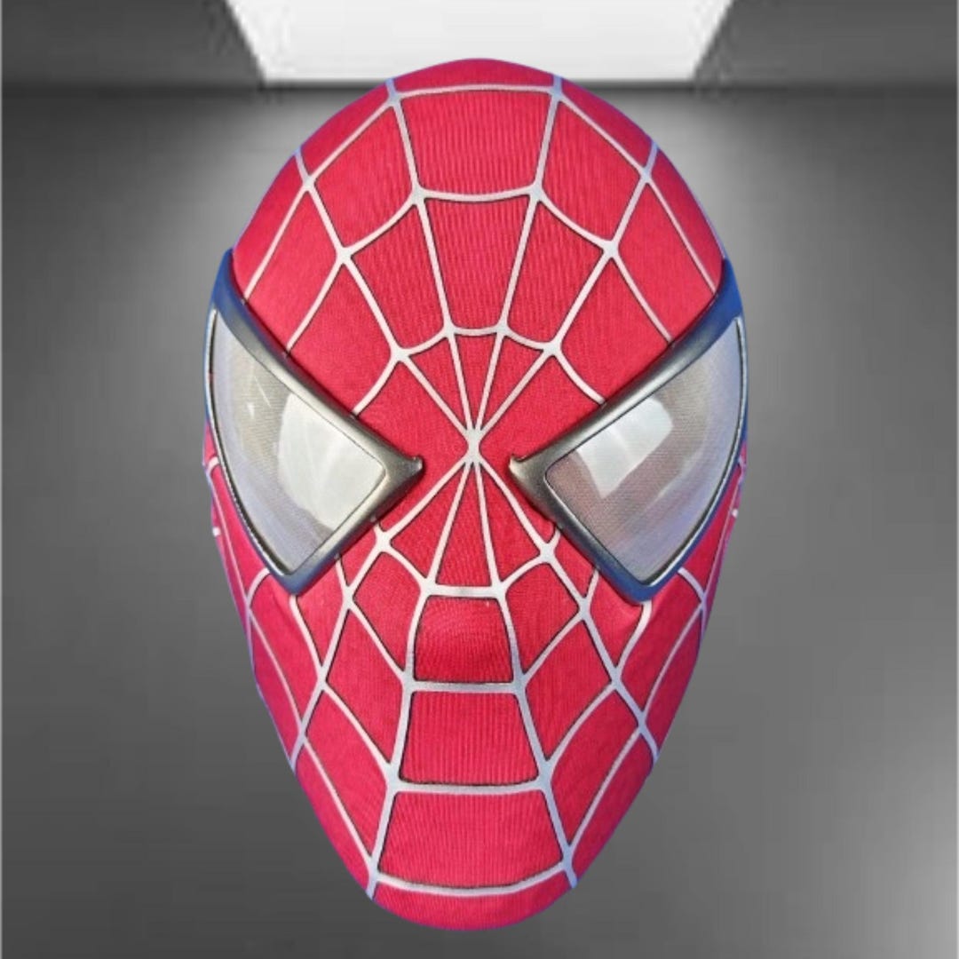 Made to Measure Spider Faceshell Mask Spider-man Tobey's Mask Cosplay ...