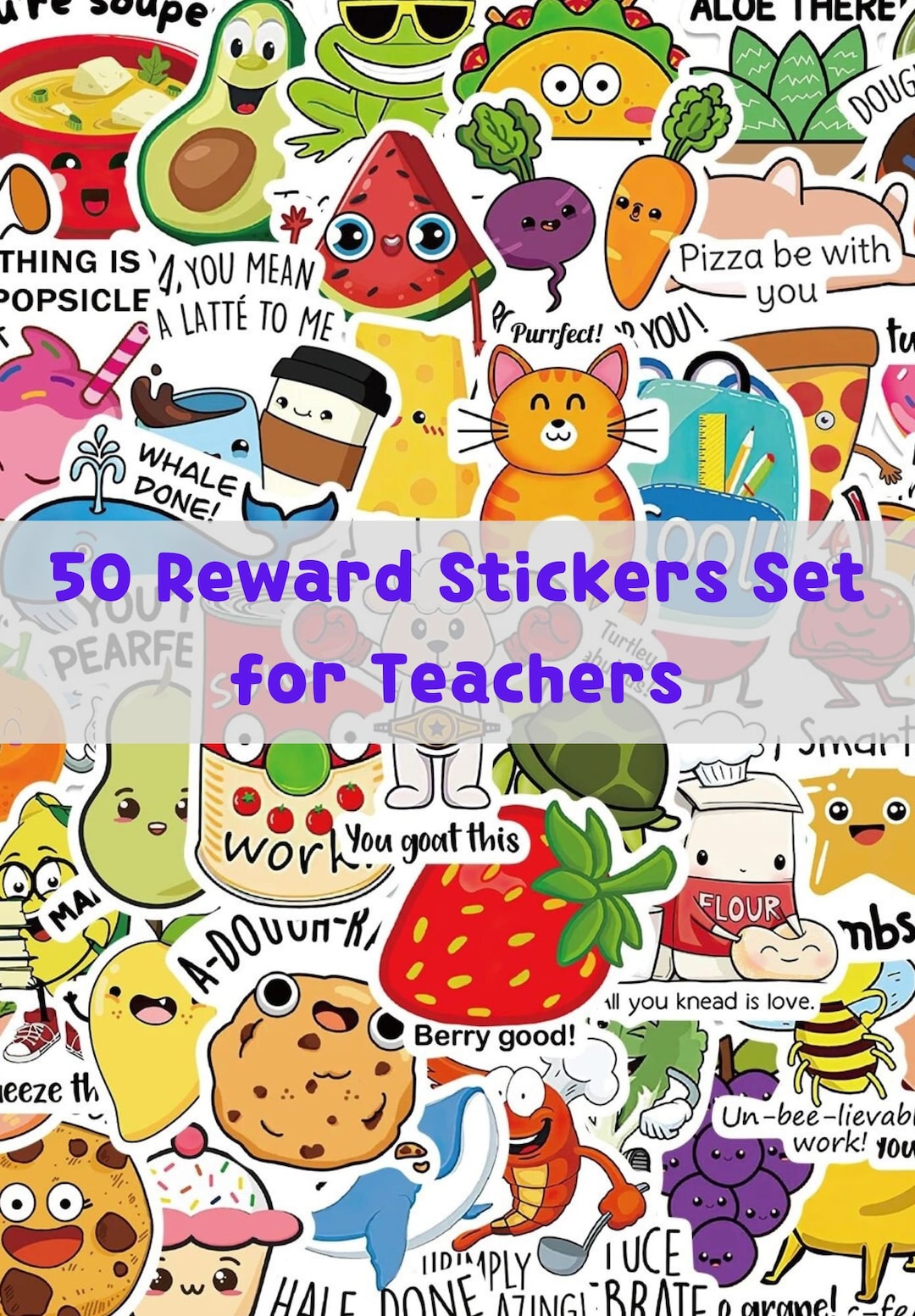 50 Reward Stickers for Teachers Pack, Good Job Stickers, Motivational ...