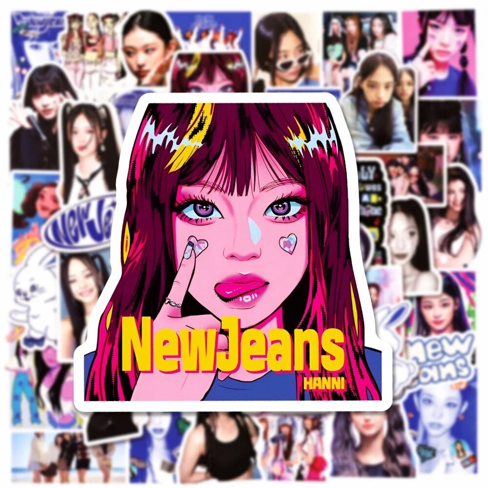 New Jeans K-pop Sticker Pack , K-pop Stickers, Newjeans, Purikura, Photocard, Bunny, Tokki ...