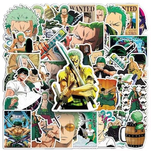 One Piece ZORO Sticker Pack , Random Die Cut Sticker, Japanese Anime ...