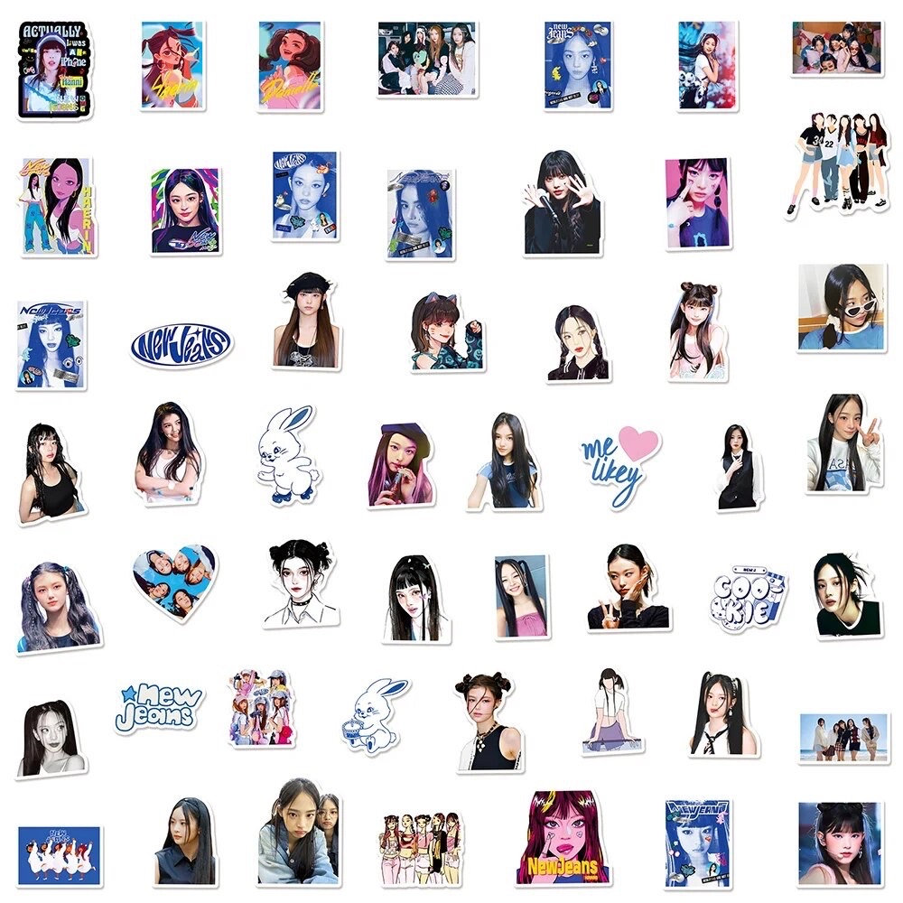 New Jeans K-pop Sticker Pack , K-pop Stickers, Newjeans, Purikura, Photocard, Bunny, Tokki ...