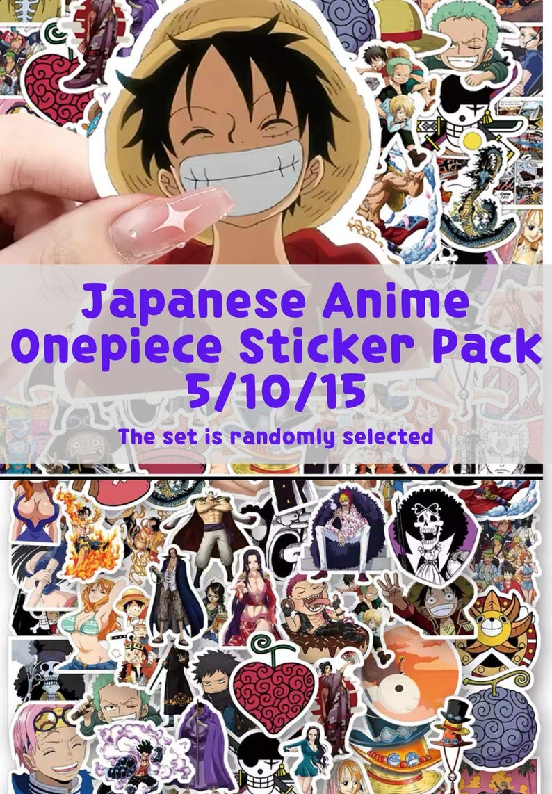 Onepiece Sticker Pack , One Piece, Random Die Cut Sticker, Japanese ...