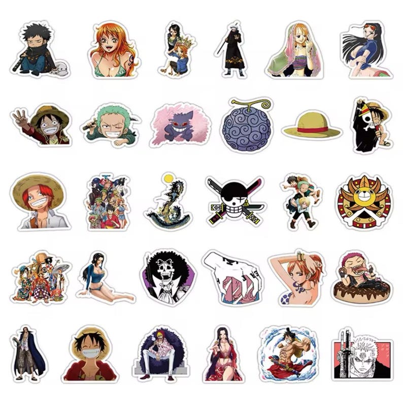Onepiece Sticker Pack , One Piece, Random Die Cut Sticker, Japanese ...