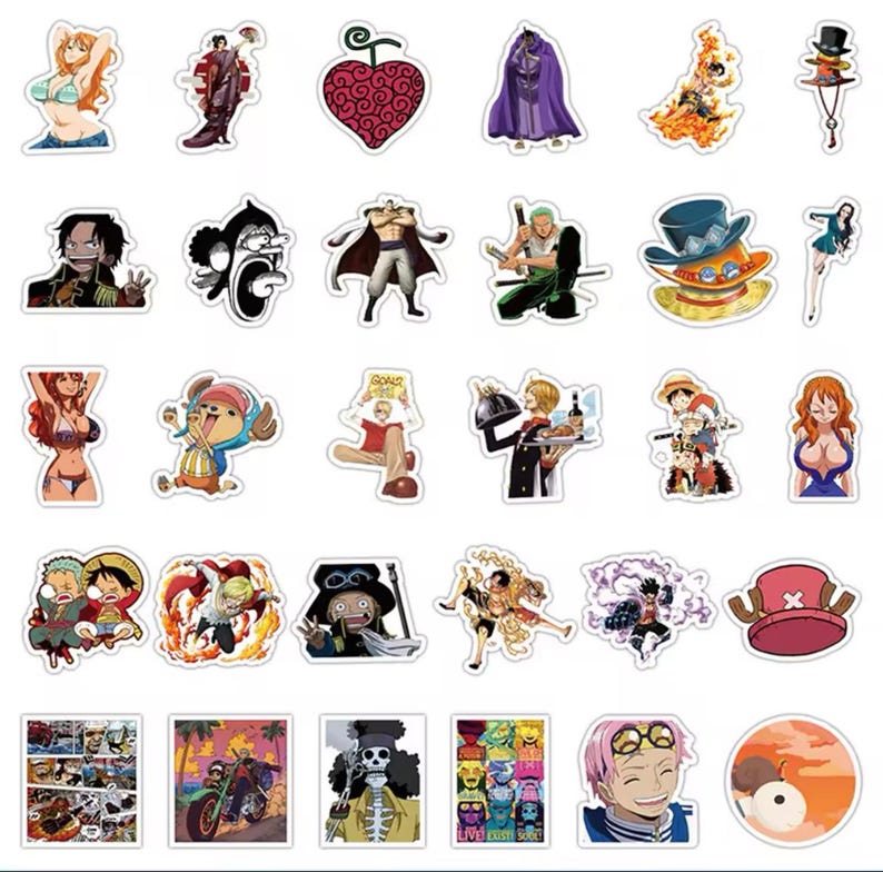 Onepiece Sticker Pack , One Piece, Random Die Cut Sticker, Japanese ...