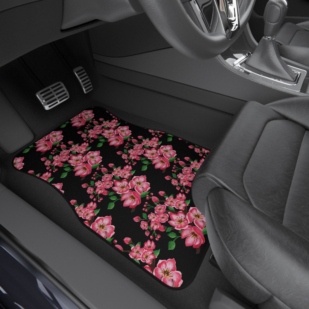 Cherry Blossom Mat,set of 4floral Car Decor for Her, Car Decor, Gift ...