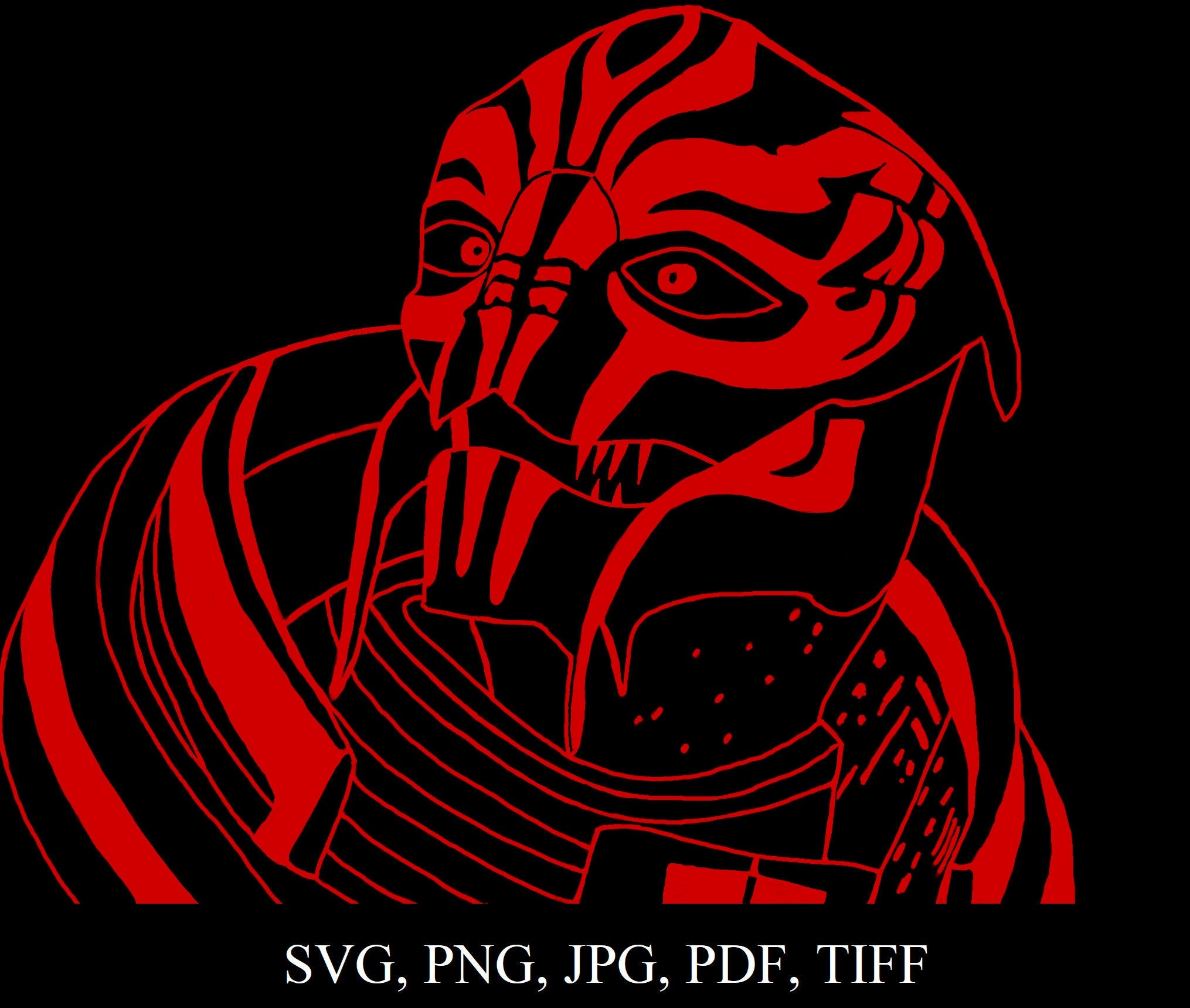 Mass Effect - Shocked/surprised Nihlus SVG - Etsy